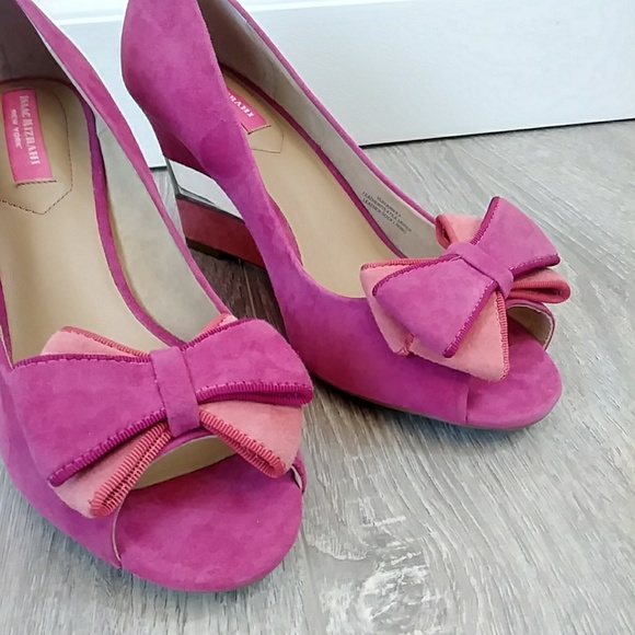 Isaac Mizrahi | Shoes | Isaac Mizrahi Pink Clear Pumps Heels Size 8 ...